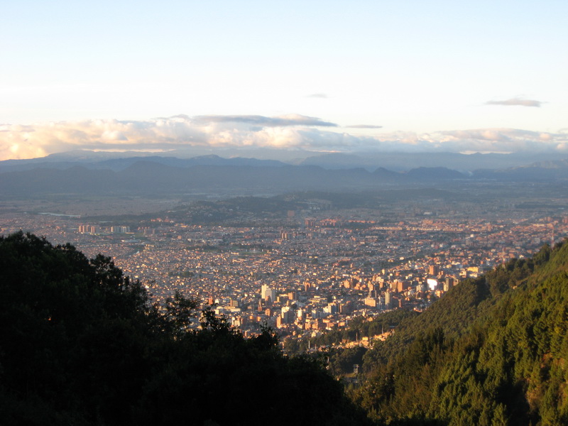 Bogota, the capital of Colombia, a city of 8 million people